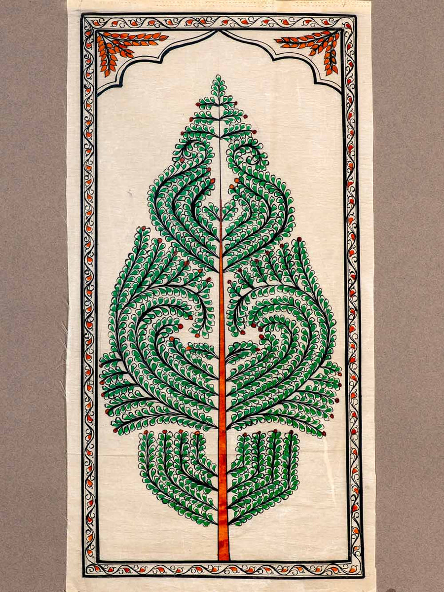Tall Saura Painting of a Tree 1 | Silk Road Gallery
