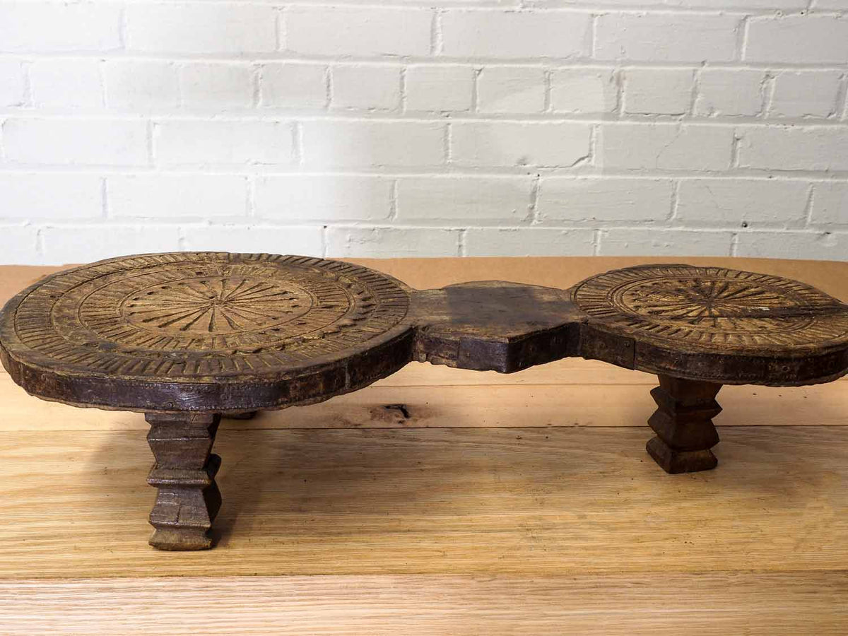 Dark Wooden Bowl with Long Stem | Silk Road Gallery