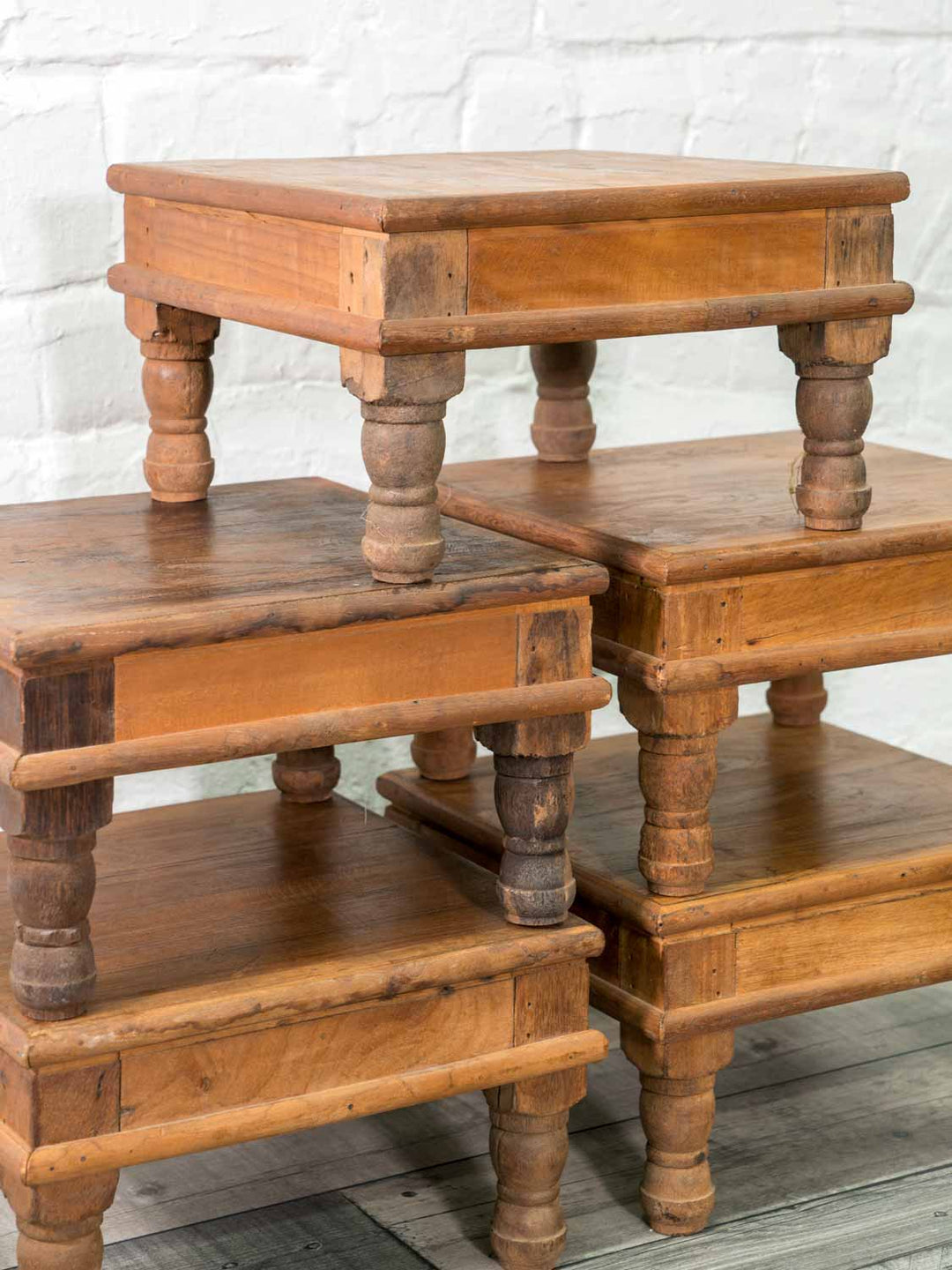 Low Square Indian Wooden Table | Silk Road Gallery