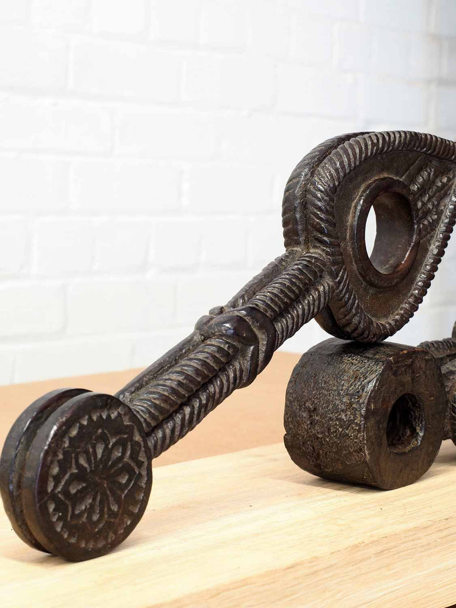 Carved Wooden Nethi Butter Churns from Nepal | Silk Road Gallery