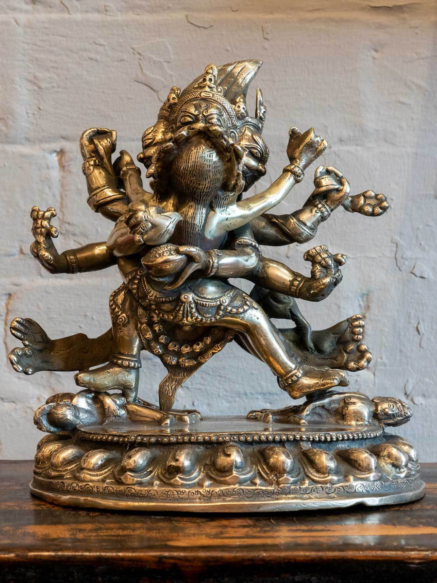 Tibetan Buddhist Protector Deity with Consort | Silk Road Gallery