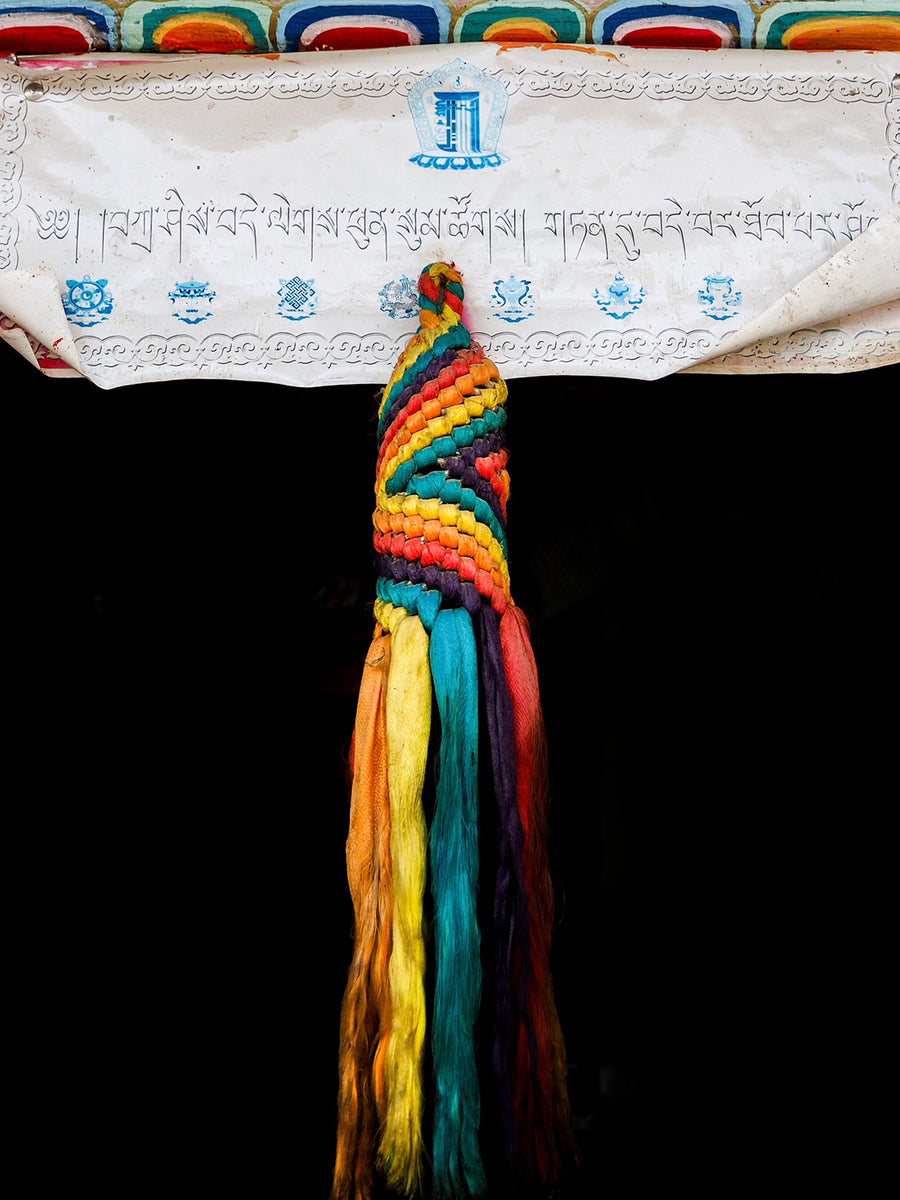Eight Auspicious Signs over Doorway, Tibet Photo | Silk Road Gallery
